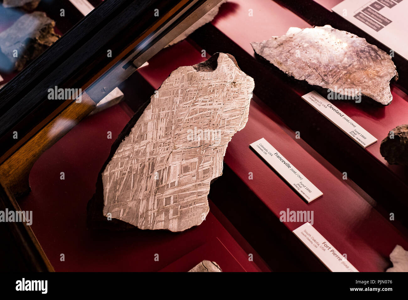 3 SEPTEMBER 2018, VIENNA, AUSTRIA: Collection of meteorites is ...