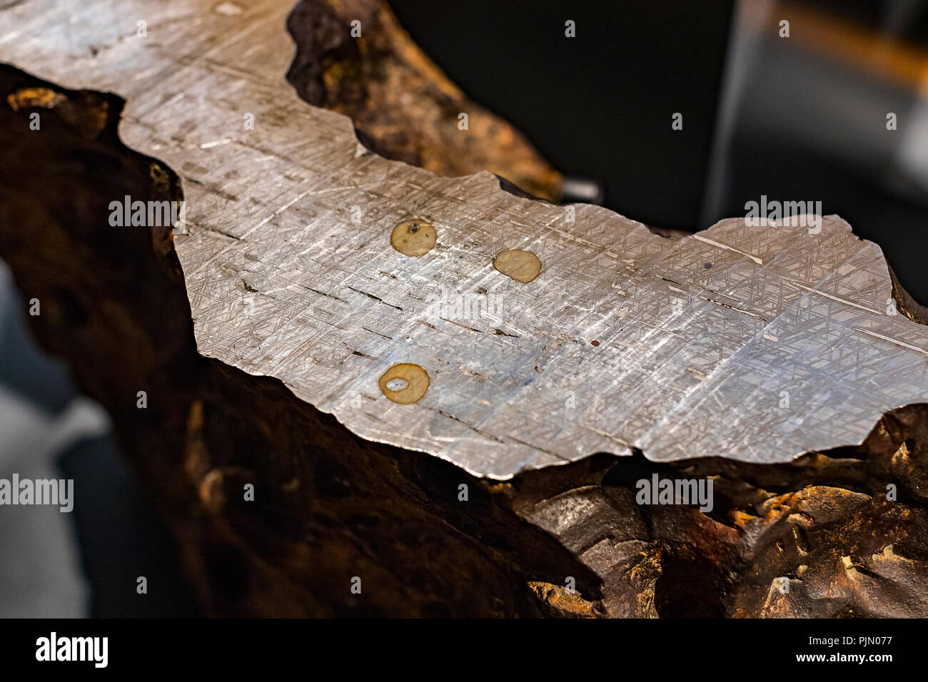 3 SEPTEMBER 2018, VIENNA, AUSTRIA: Collection of meteorites is ...