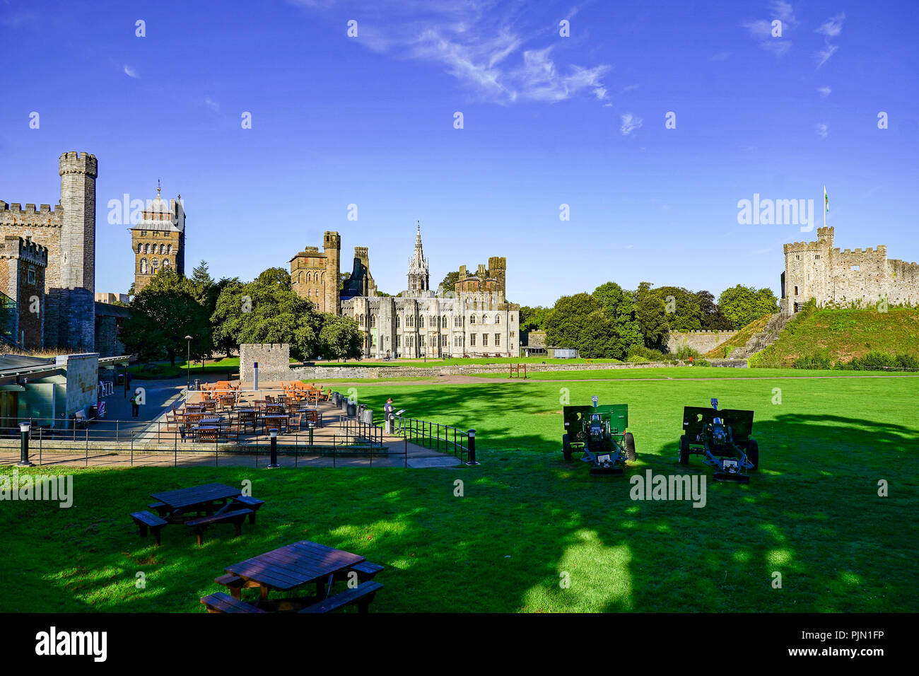 Views of Cardiff Castle in South Wales. Photo date: Friday, September 7 ...