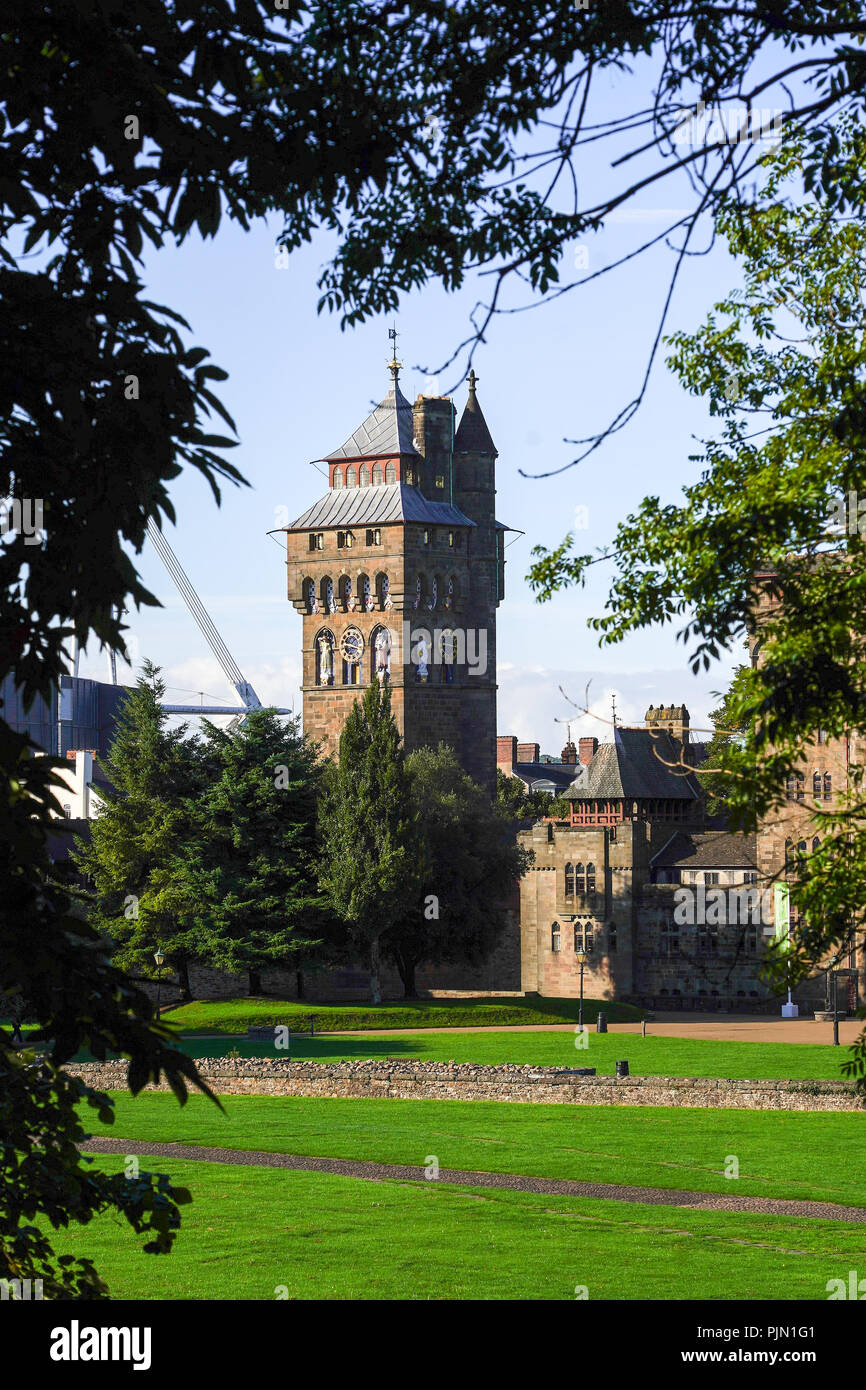 Views of Cardiff Castle in South Wales. Photo date: Friday, September 7 ...