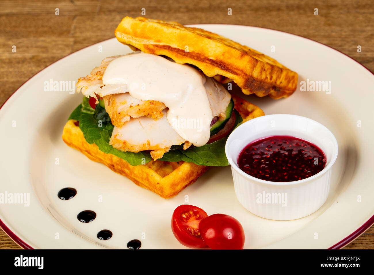Wafer chicken salad hi-res stock photography and images - Alamy