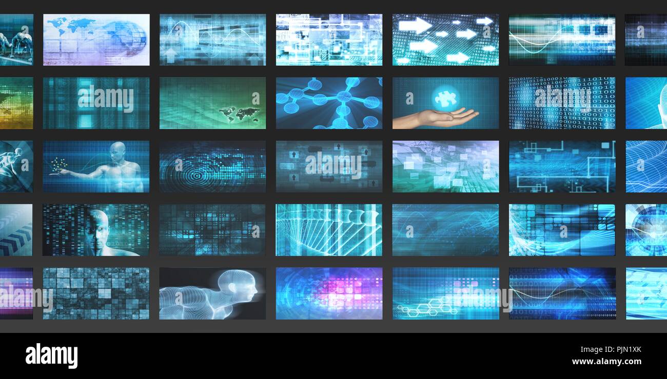 Multimedia Technology Digital Devices Information Concept Stock Photo ...