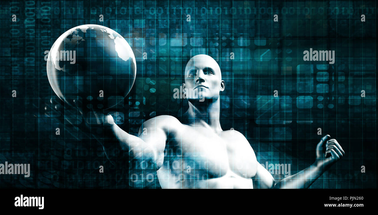Global Access of Service and Technology Solutions System Stock Photo ...