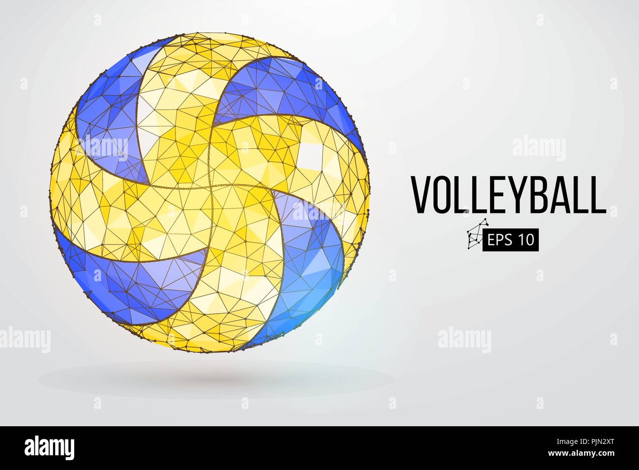 How To Block The Ball In Volleyball Stock Vector Images - Alamy