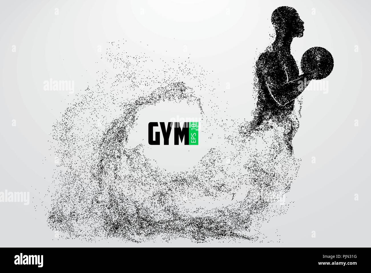 Man fitness model in Stock Vector Images - Alamy