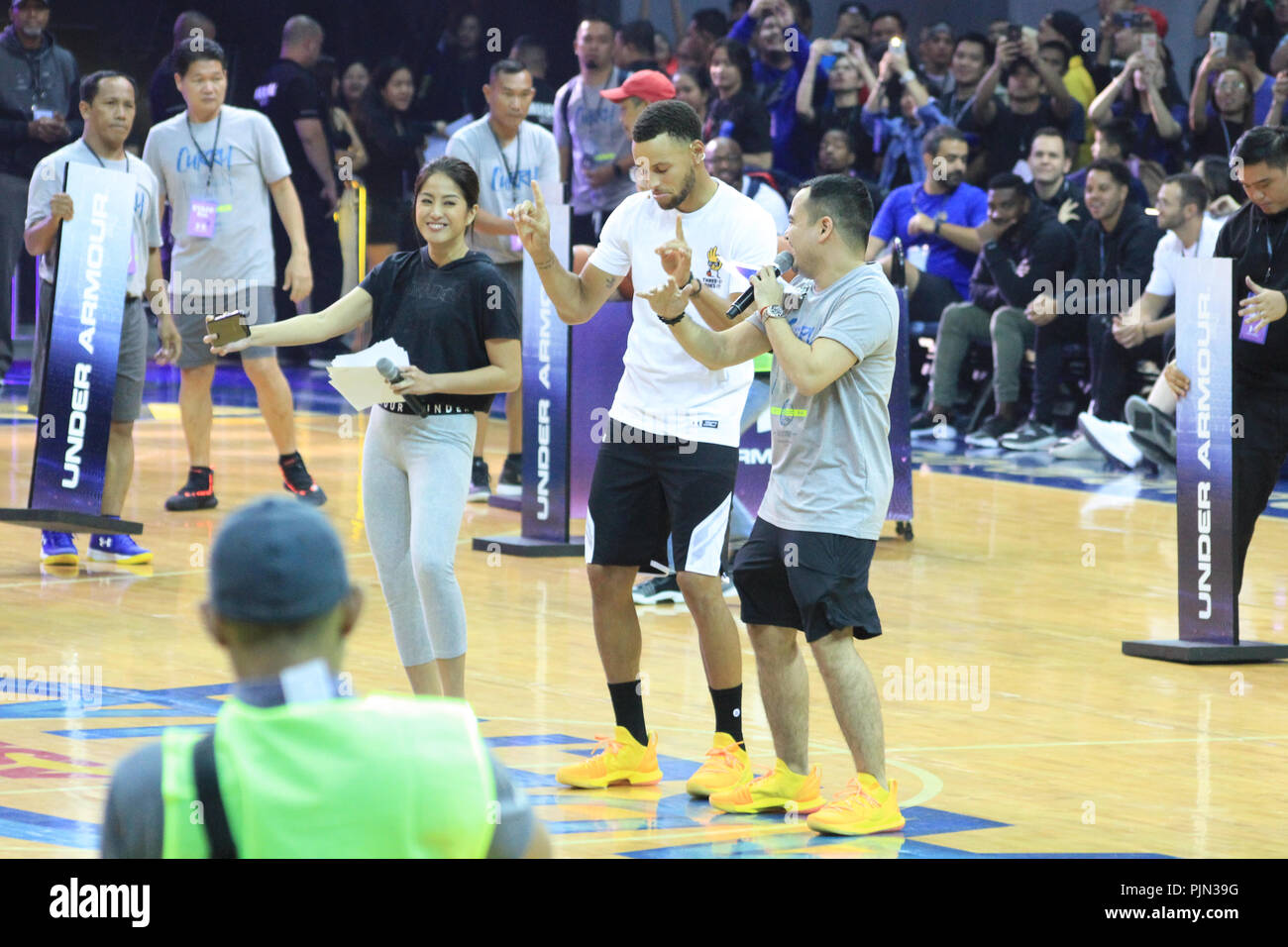 Pasay City, Philippines. 07th Sep, 2018. NBA superstar Stephen Curry ...