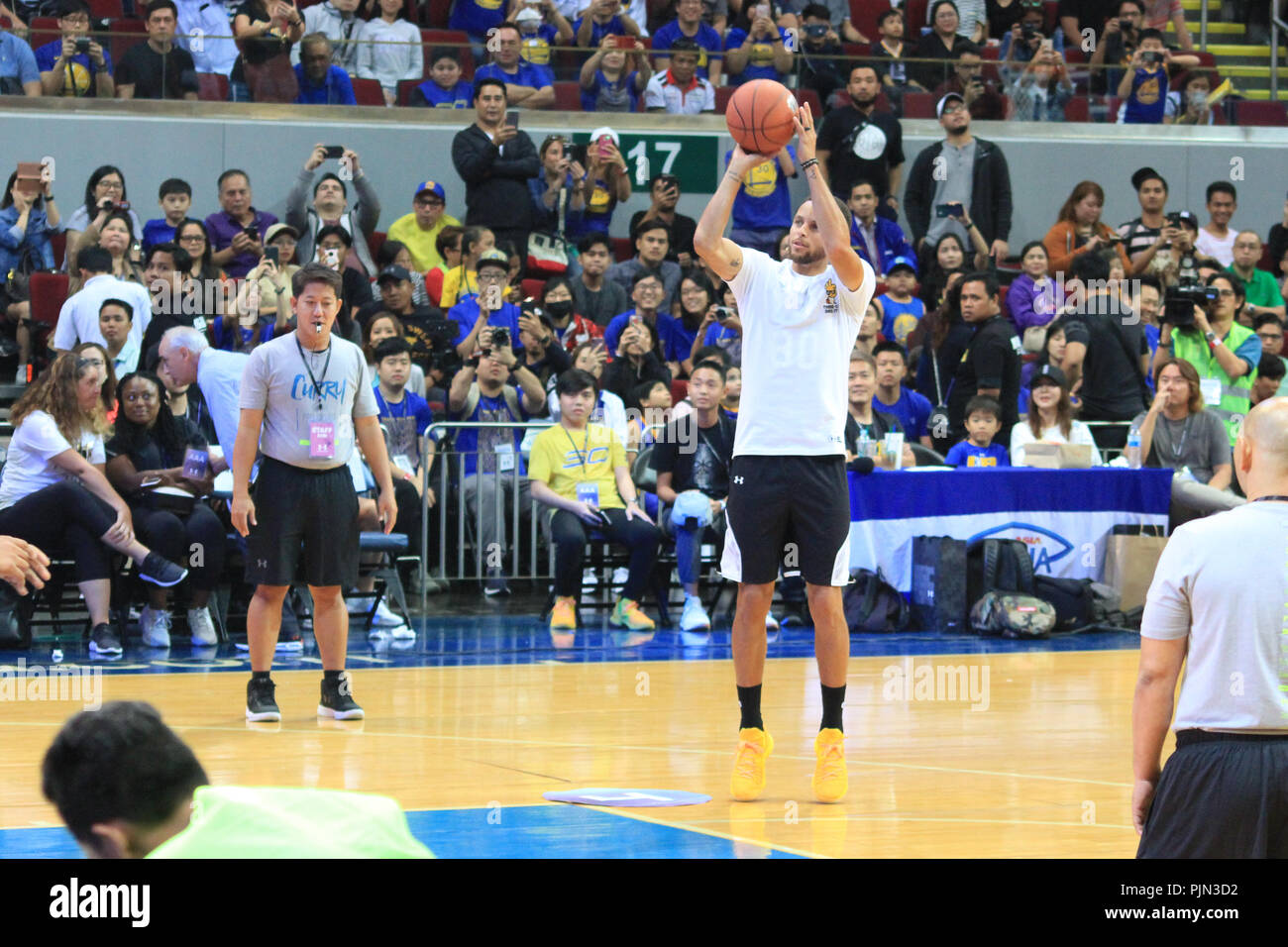 Pasay City, Philippines. 07th Sep, 2018. NBA superstar Stephen Curry ...