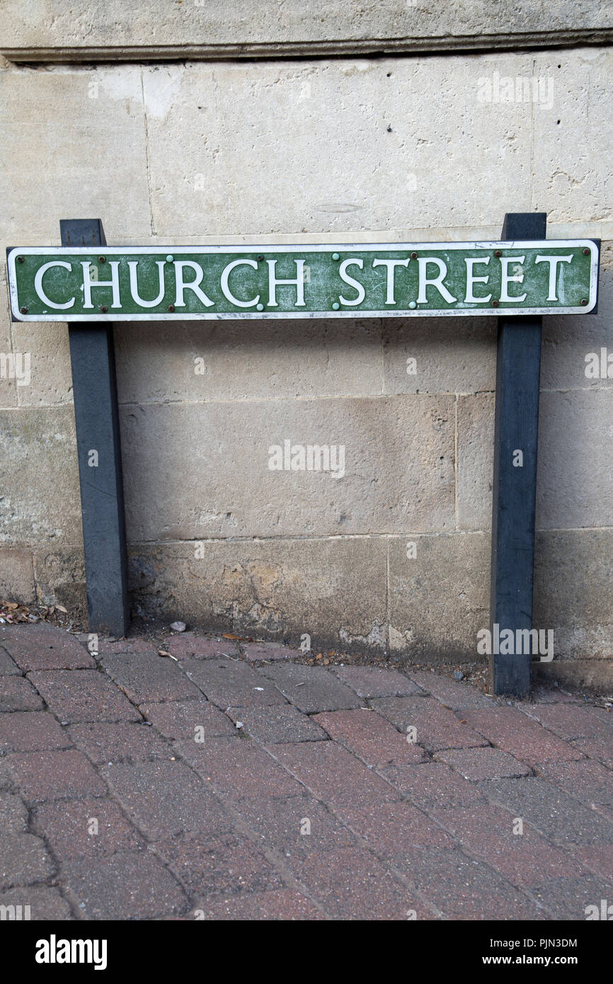 Church Street Sign in Urban Setting Stock Photo - Alamy