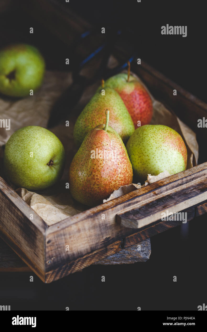 Fresh Forelle pears Stock Photo - Alamy