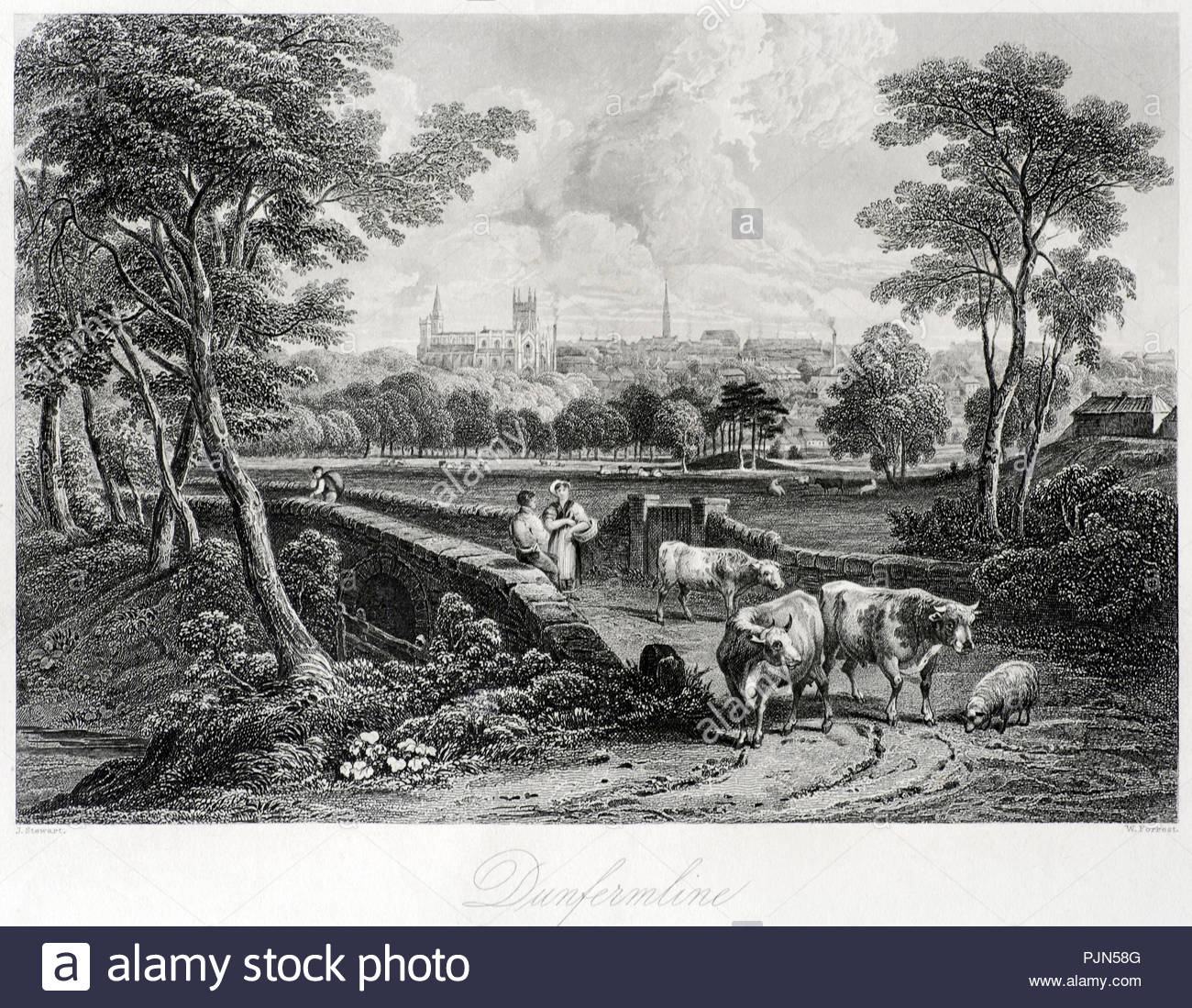 Scotland 1800s engraving hi-res stock photography and images - Alamy