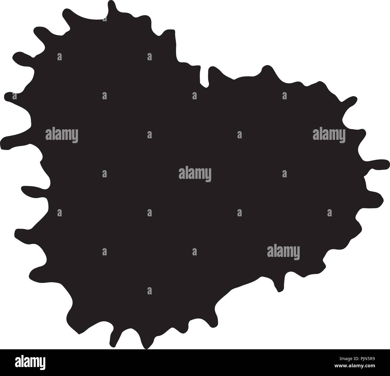 Inky brush spots hi-res stock photography and images - Alamy