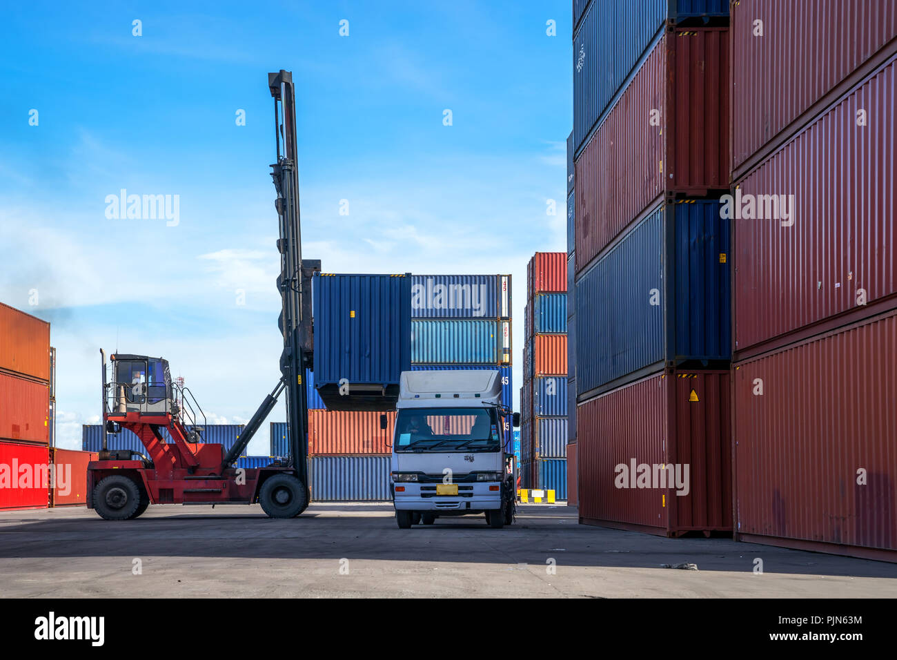 Logistic Import Export Background, Business logistic concept, import ...