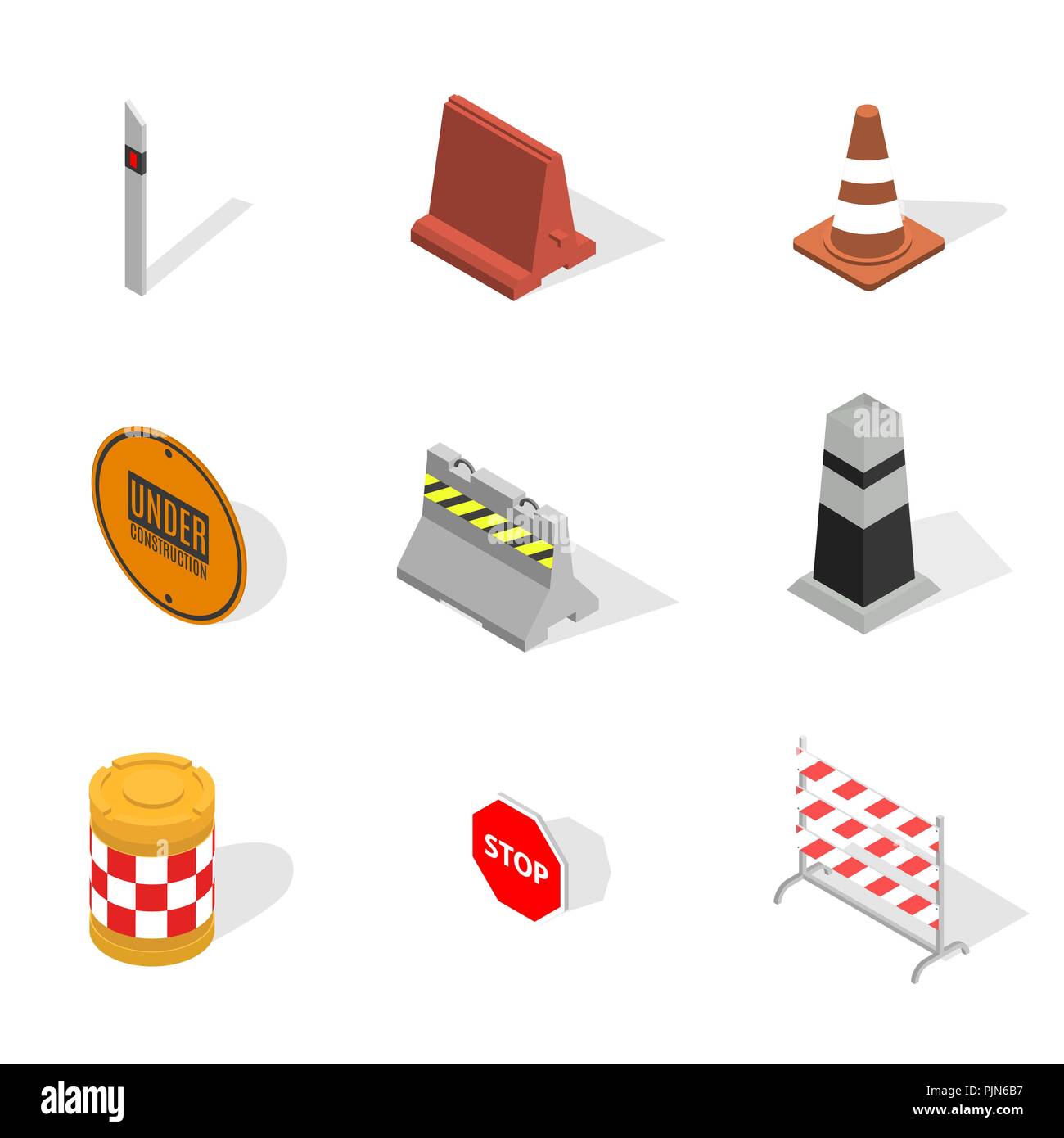 Road block water Cut Out Stock Images & Pictures - Alamy