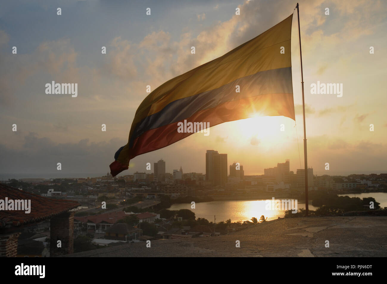 Beautiful sunset in cartagena colombia hi-res stock photography and ...