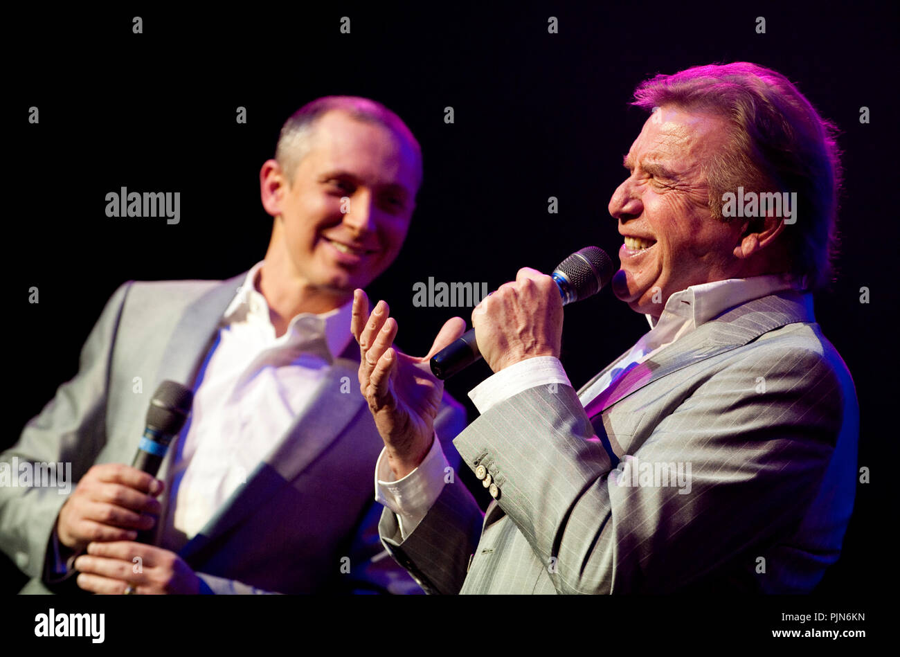 Helmut Lotti and Will Tura at the Haiti Lavi 12-12 benefit concert in ...