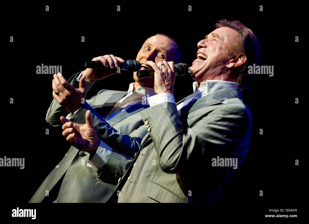 Helmut Lotti and Will Tura at the Haiti Lavi 12-12 benefit concert in ...