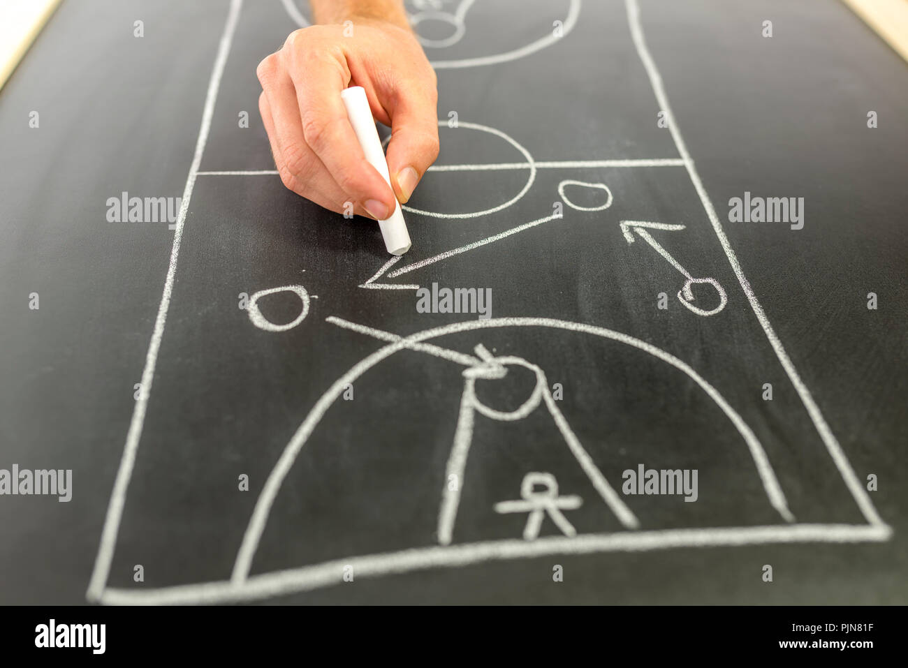 Basketball field plan board hi-res stock photography and images - Alamy