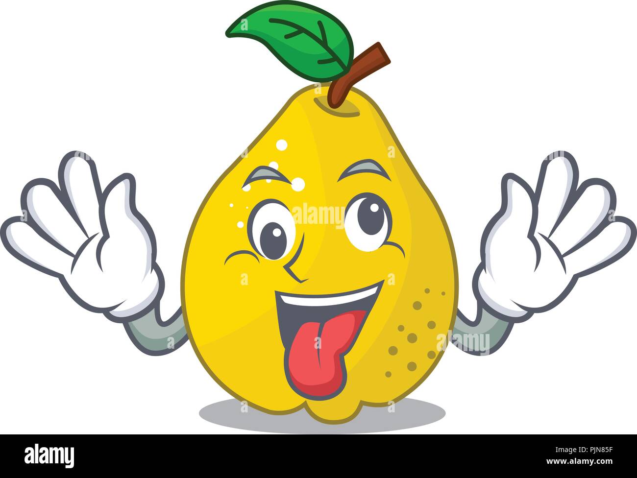 Crazy sweet quince isolated on mascot cartoon Stock Vector Image & Art ...