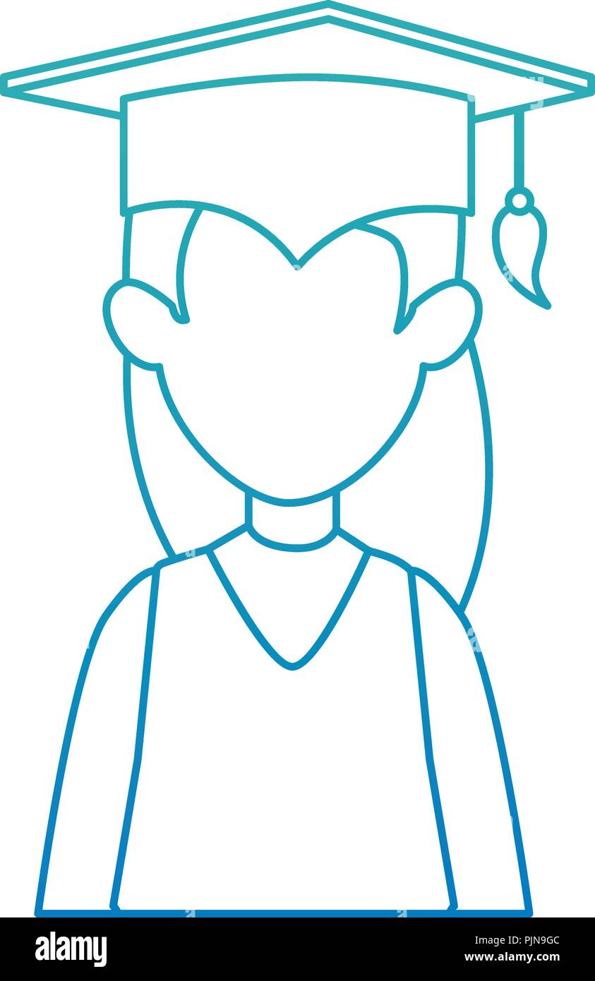 Girl avatar graduation university hi-res stock photography and images ...