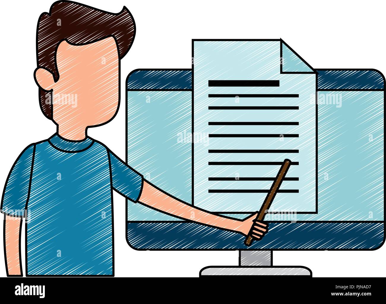 Computing class school Stock Vector Images - Alamy