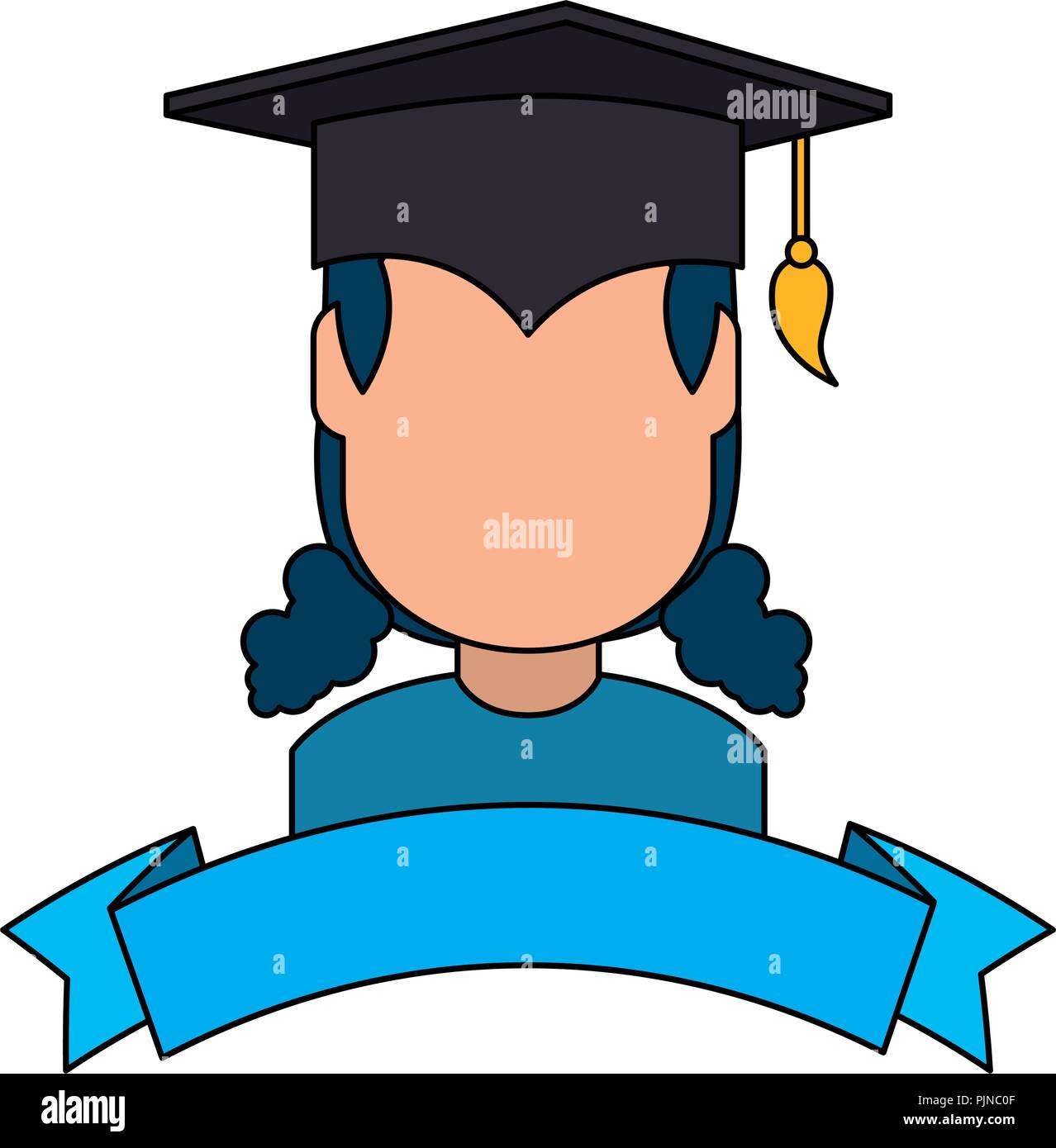 woman student graduated avatar character Stock Vector Image & Art - Alamy