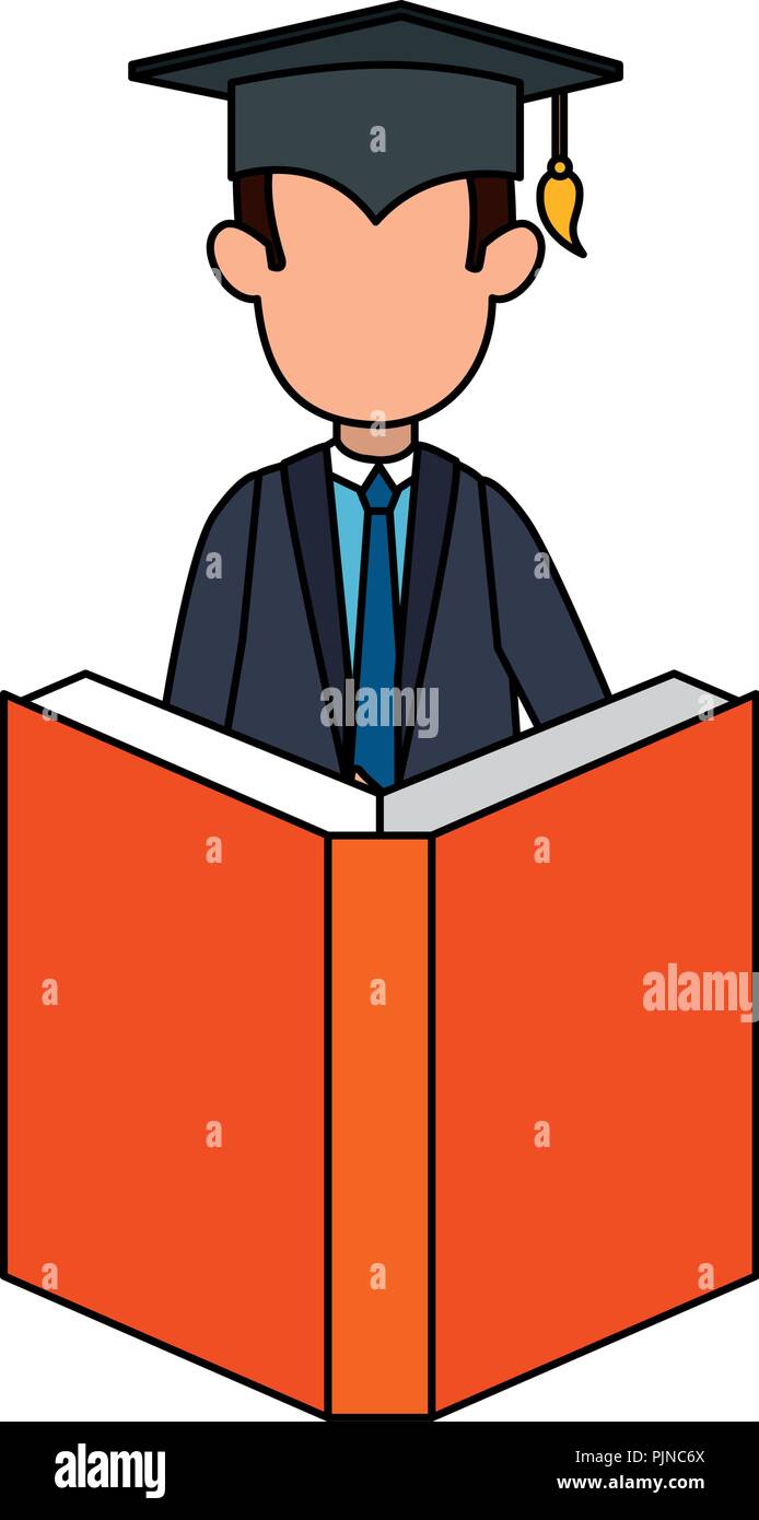 student graduated with book Stock Vector Image & Art - Alamy