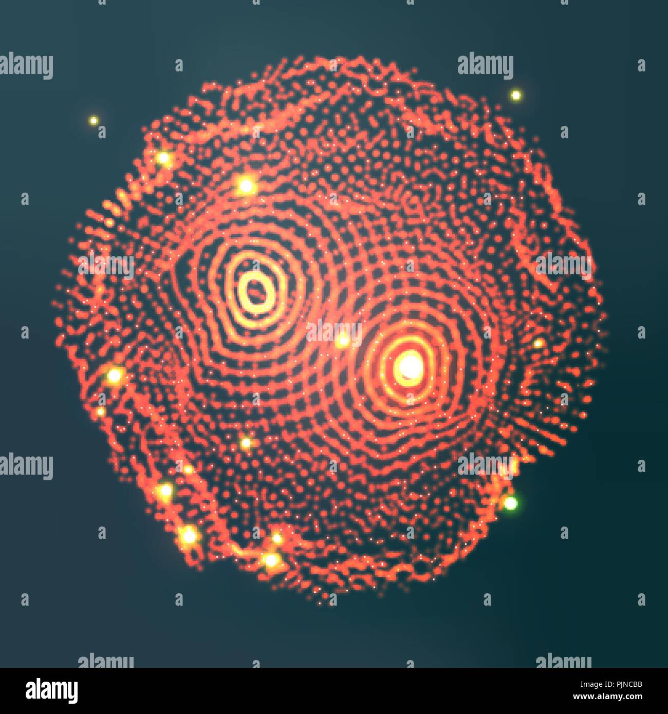 Particle deformation Stock Vector Images - Alamy