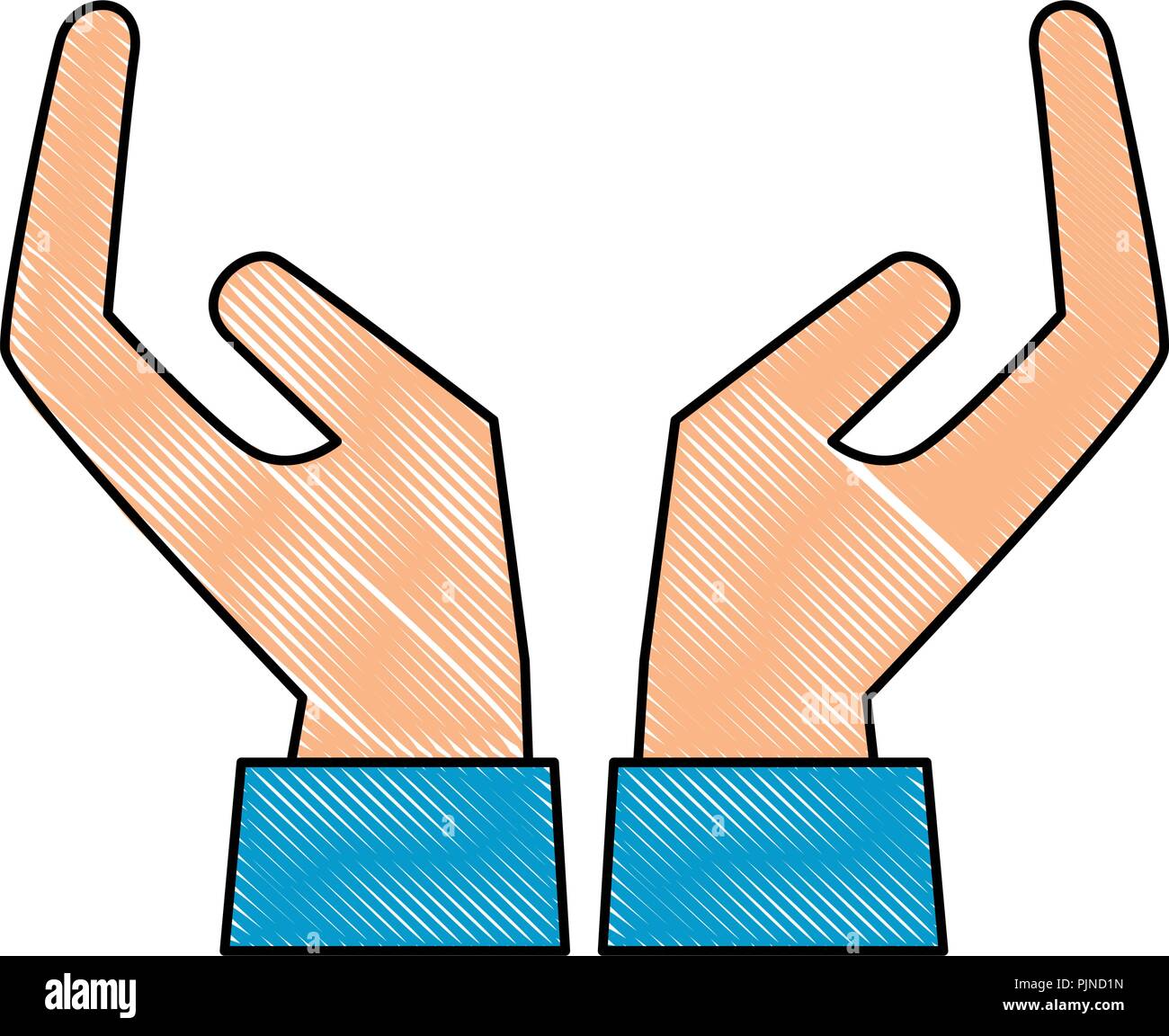 hands human protection icon Stock Vector Image & Art - Alamy