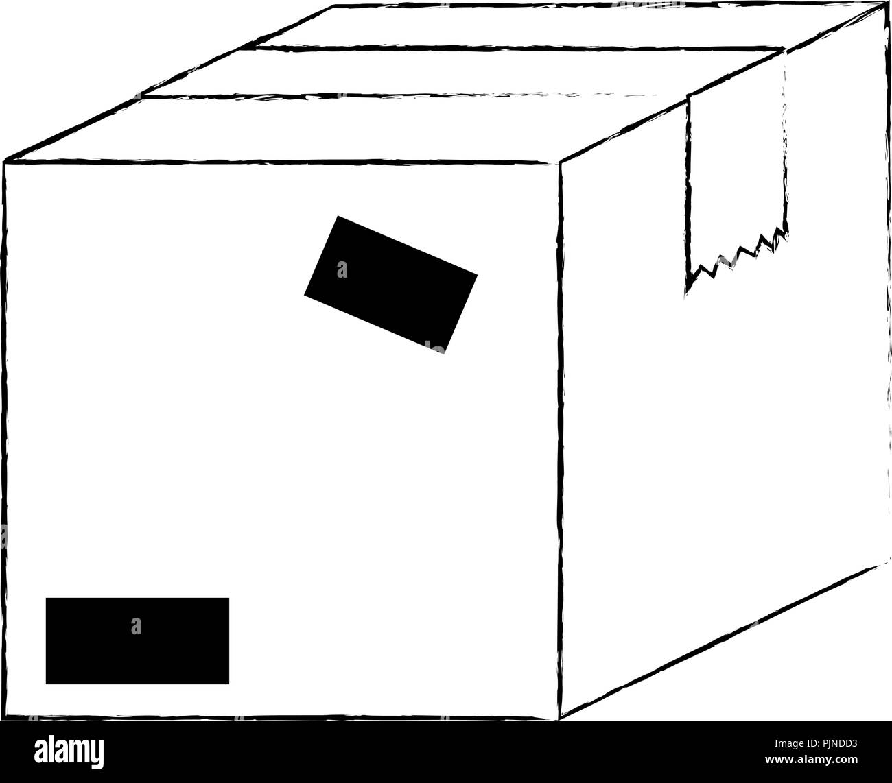packing box carton icon Stock Vector Image & Art - Alamy