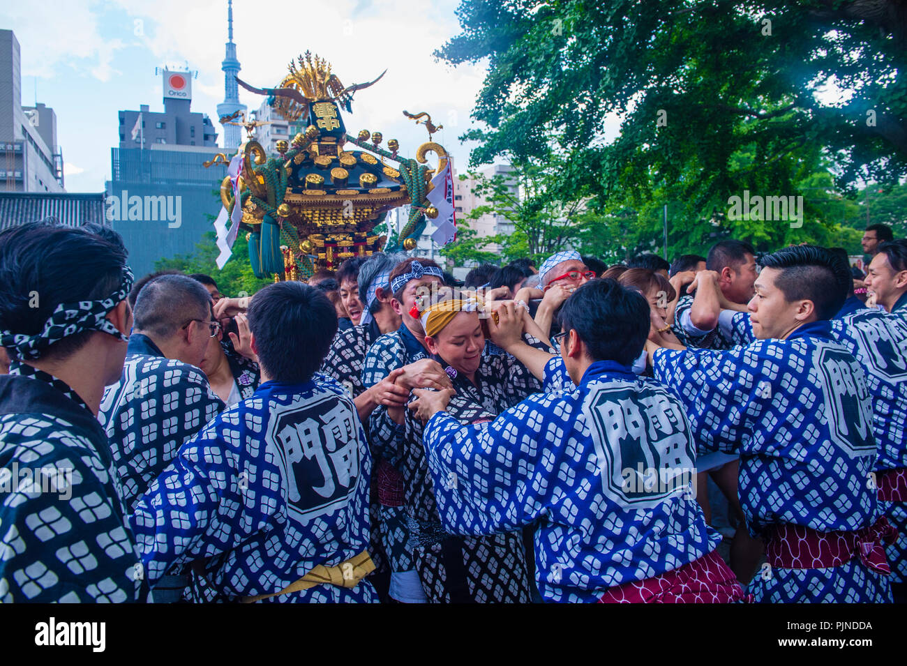 Participants in the Kanda Matsuri in Tokyo, Japan Stock Photo - Alamy