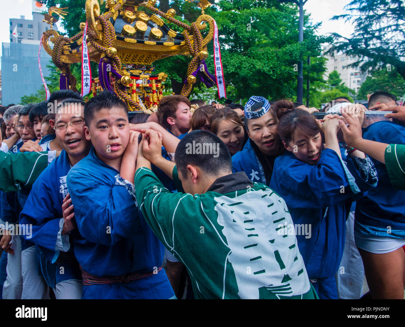 Participants in the Kanda Matsuri in Tokyo, Japan Stock Photo - Alamy
