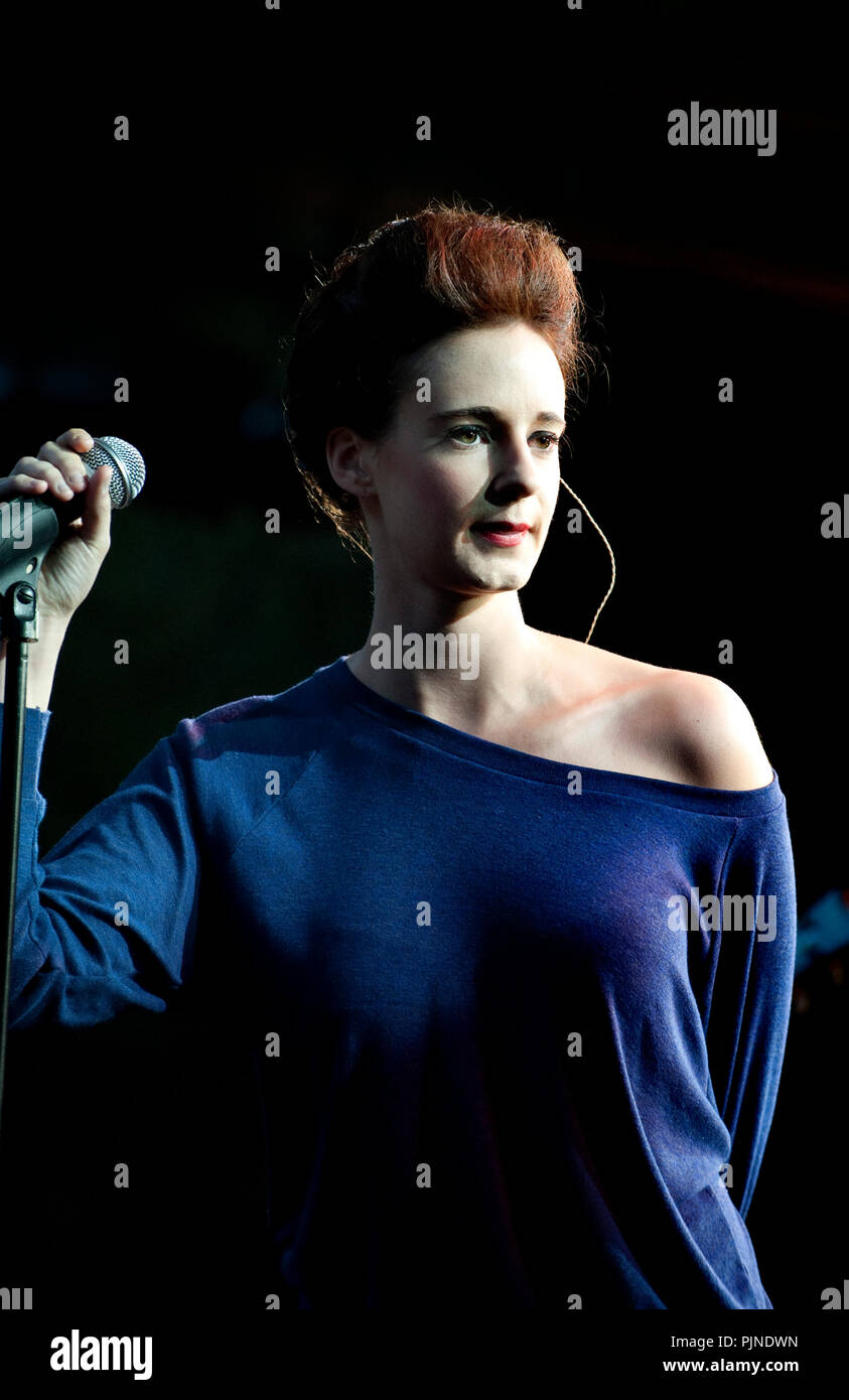 Belgian rock/pop group Hooverphonic in concert at the Rivierenhof in ...