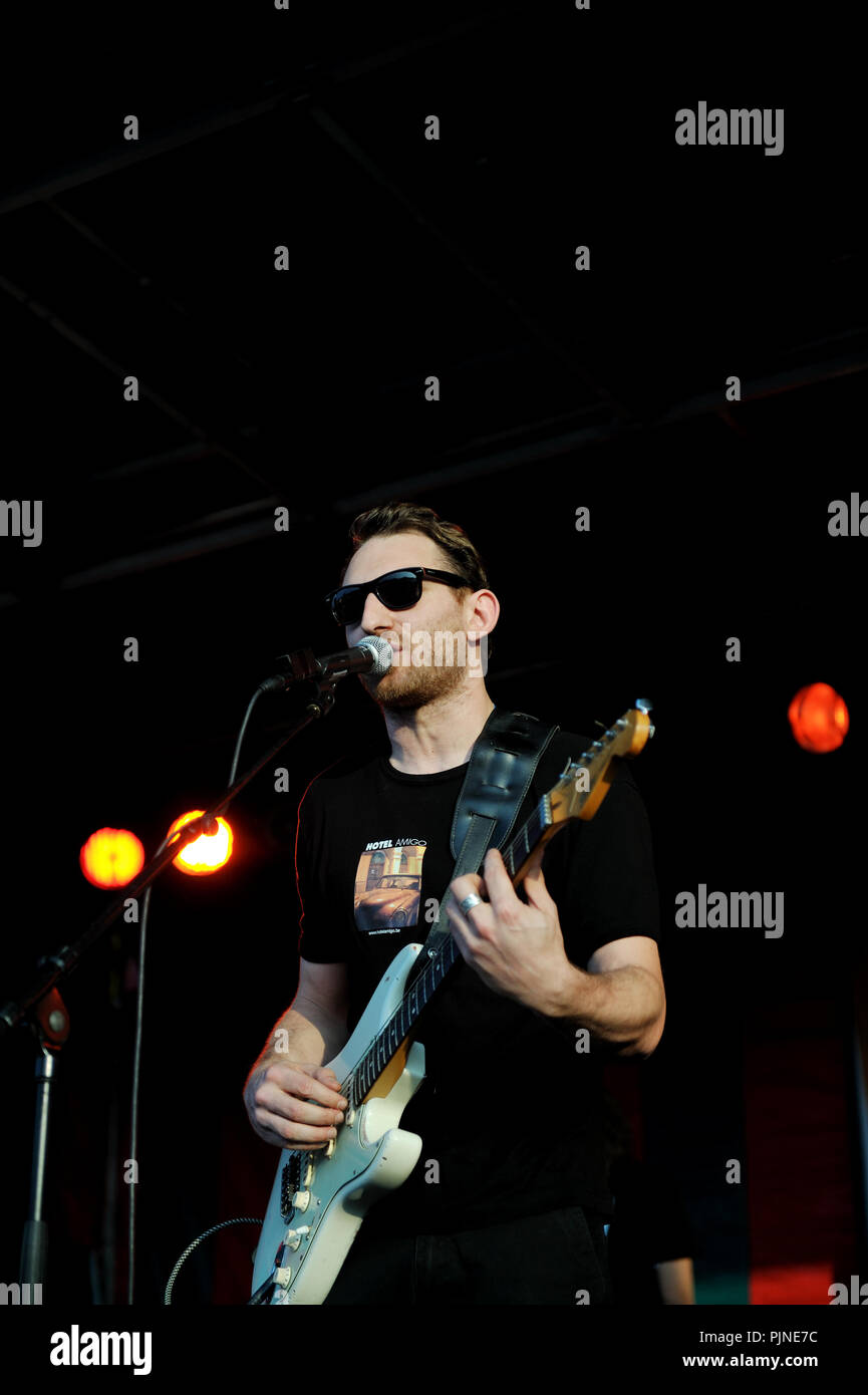 Jenne Decleir's group Hotel Amigo performing at the Studay event in ...