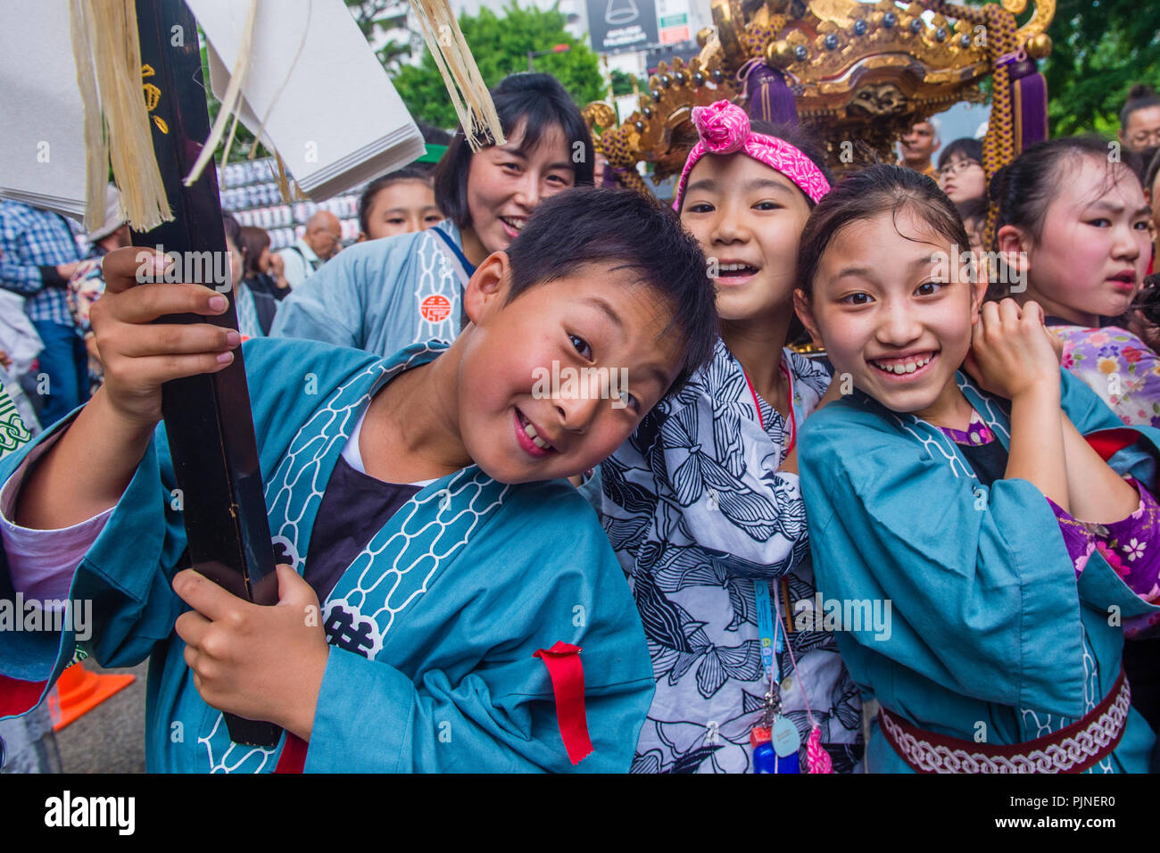 Participants in the Kanda Matsuri in Tokyo, Japan Stock Photo - Alamy