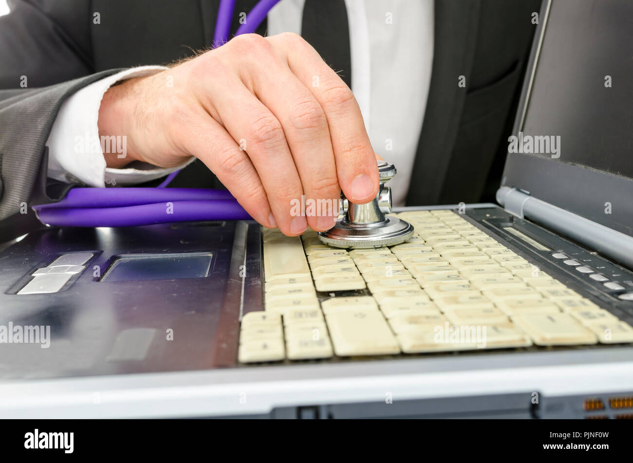 Dirty Laptop High Resolution Stock Photography and Images - Alamy