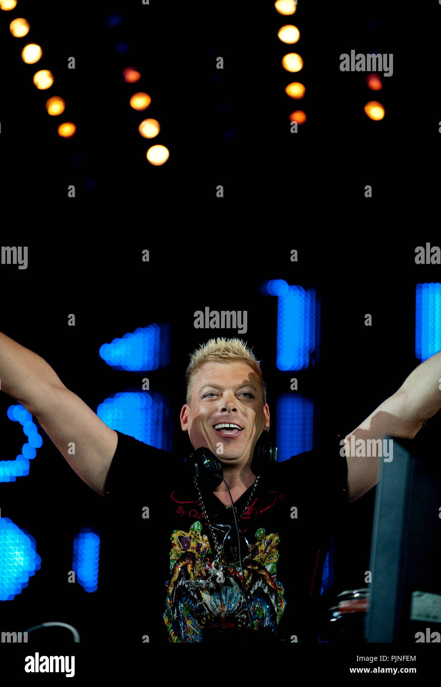 Pat Krimson performing at the I Love the 90's party in Hasselt (Belgium ...