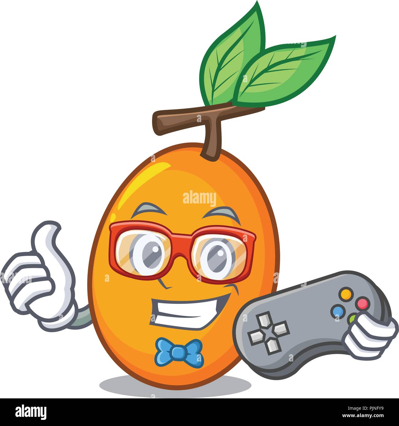 Gamer ripe yellow plums on the tree cartoon Stock Vector Image & Art ...