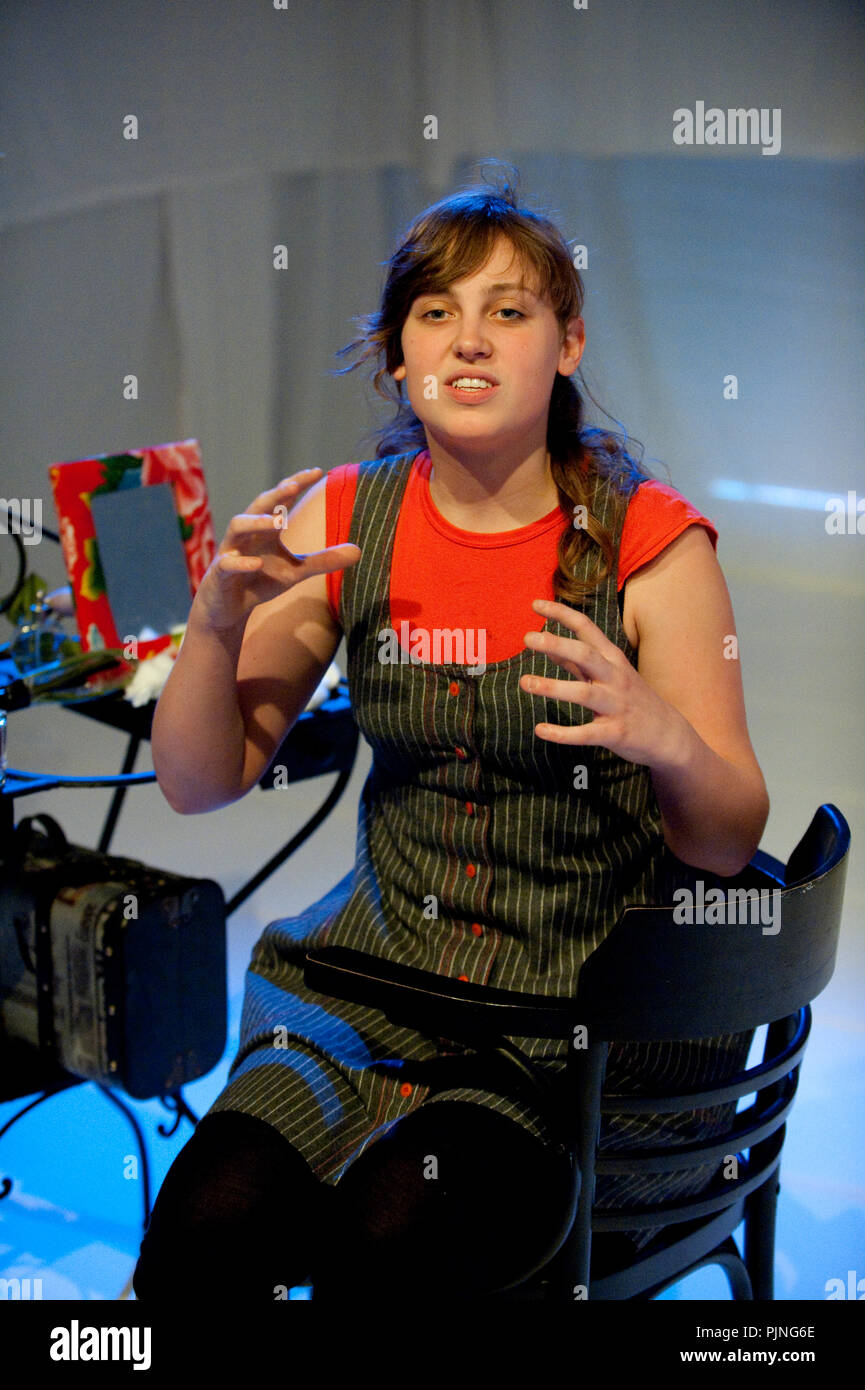 Theatre director Sarah Moens Ionesco's project Iedereen Wakker (Belgium, 15/04/2009 Stock Photo ...