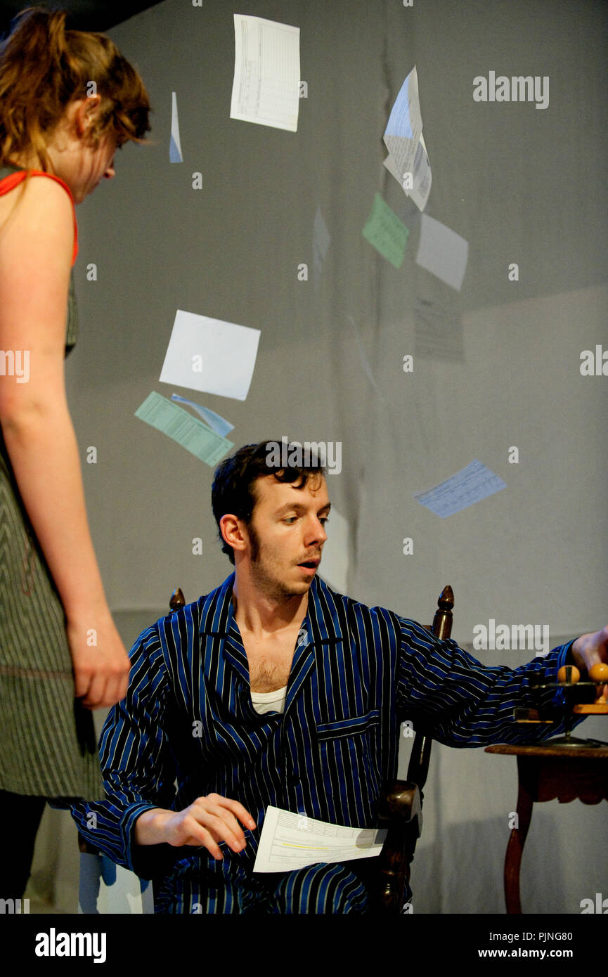 Theatre director Sarah Moens Ionesco's project Iedereen Wakker (Belgium, 15/04/2009 Stock Photo ...