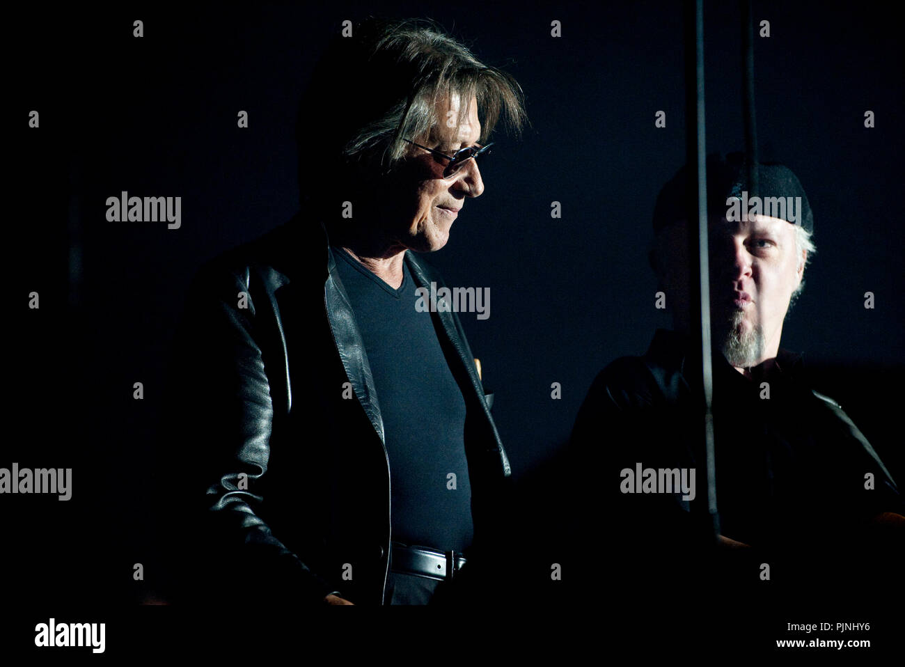 French singer Jacques Dutronc in concert at the Francofolies festival ...