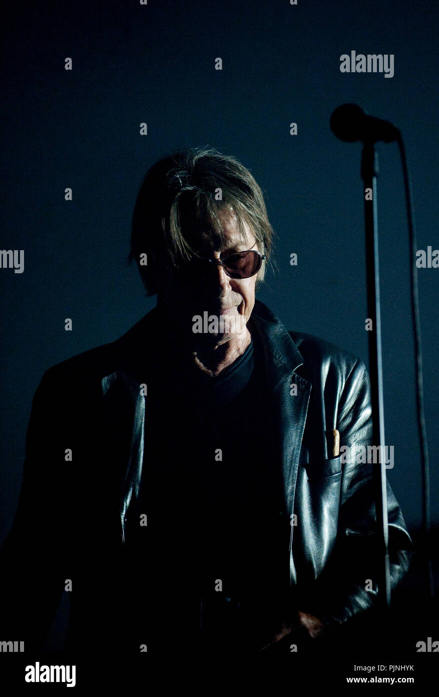 French singer Jacques Dutronc in concert at the Francofolies festival ...