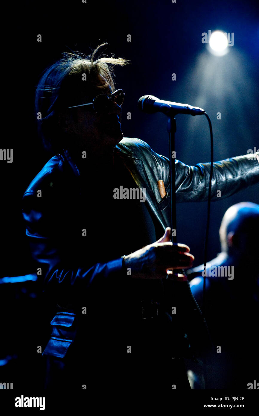French singer Jacques Dutronc in concert at the Francofolies festival ...