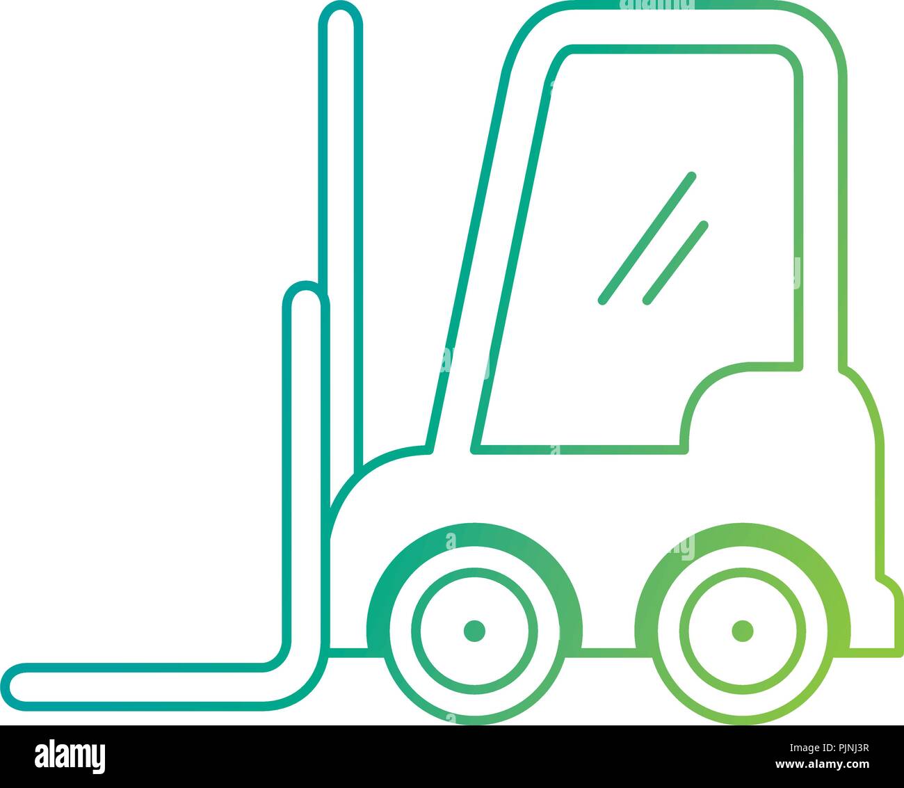 forklift vehicle isolated icon Stock Vector Image & Art - Alamy