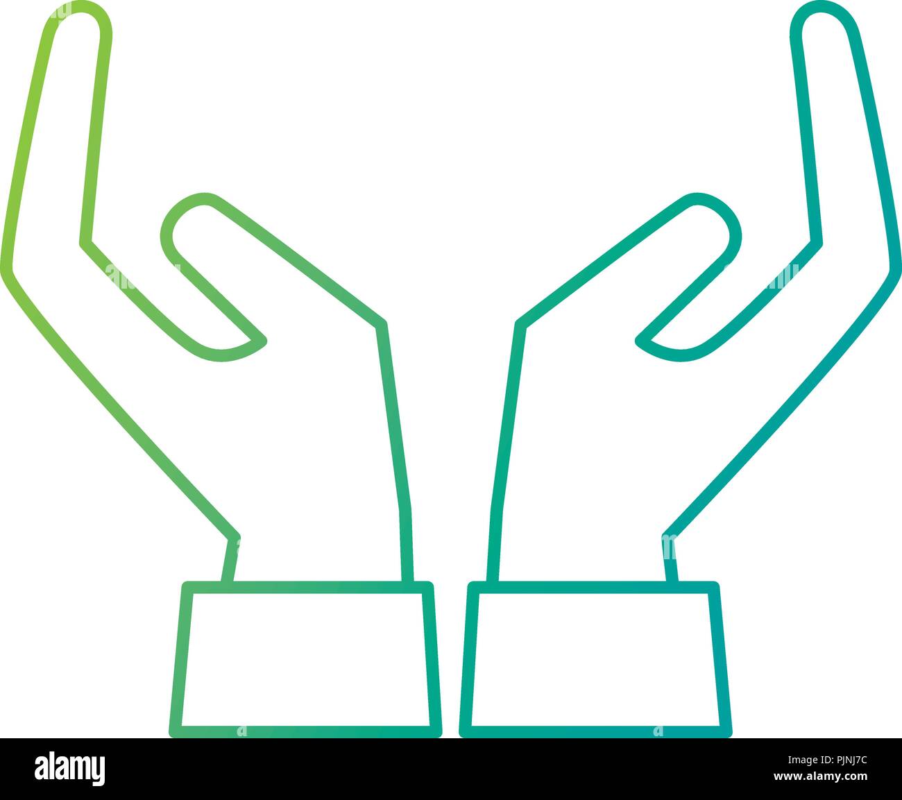 hands human protection icon Stock Vector Image & Art - Alamy