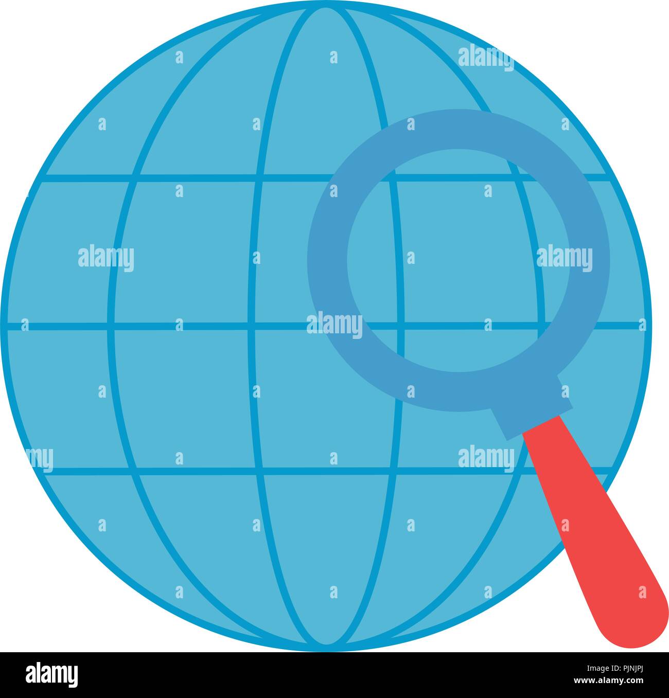 Magnifying glass globe application hi-res stock photography and images ...