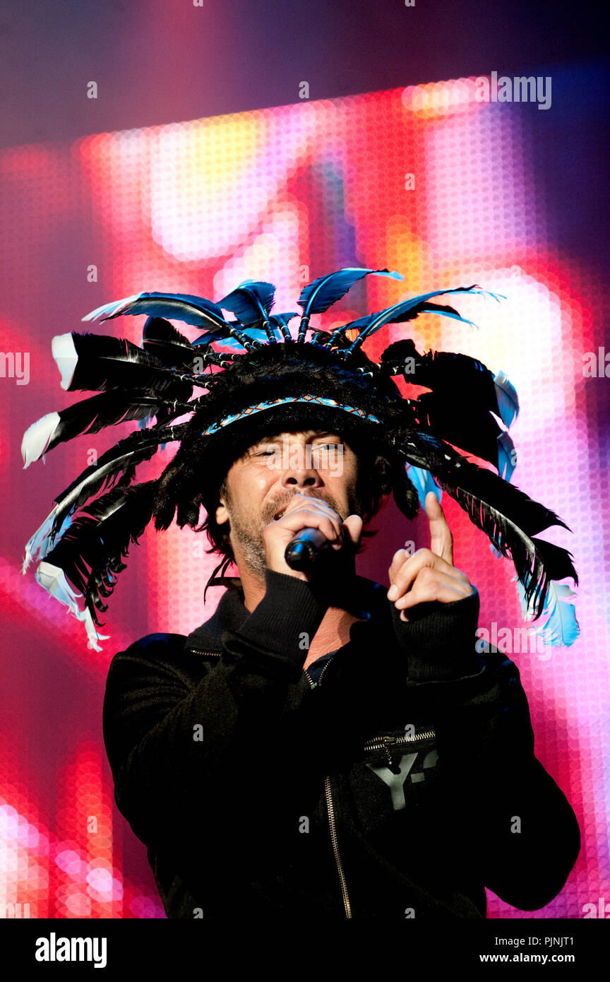 British jazz funk and acid jazz band Jamiroquai at the Suikerrock ...