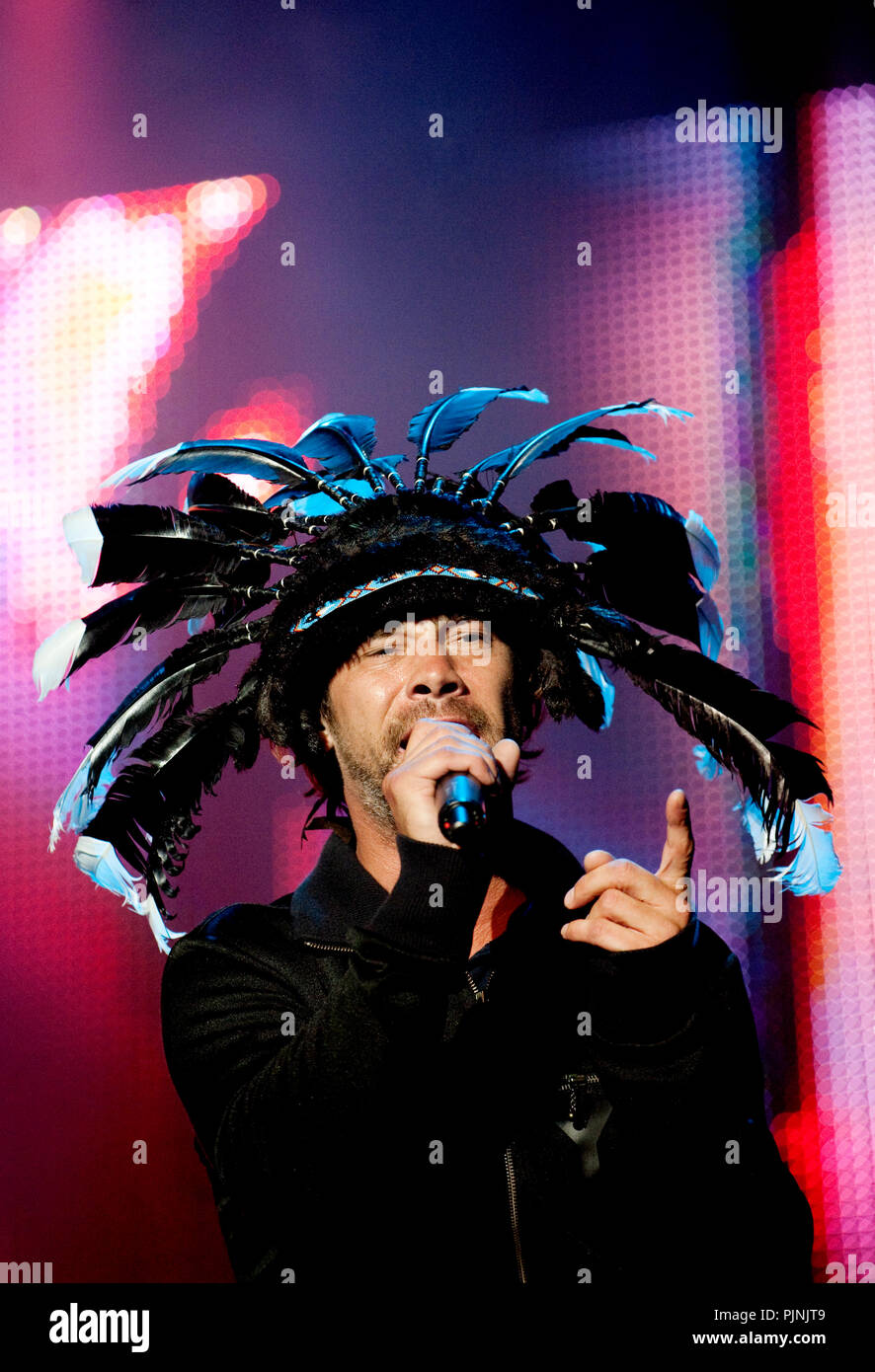British jazz funk and acid jazz band Jamiroquai at the Suikerrock ...