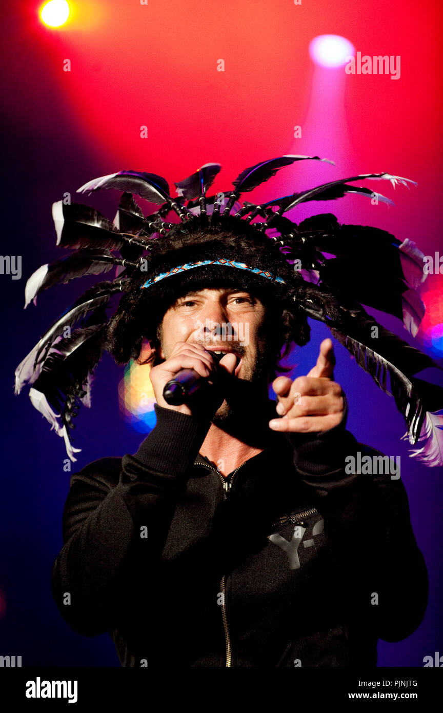 British jazz funk and acid jazz band Jamiroquai at the Suikerrock ...