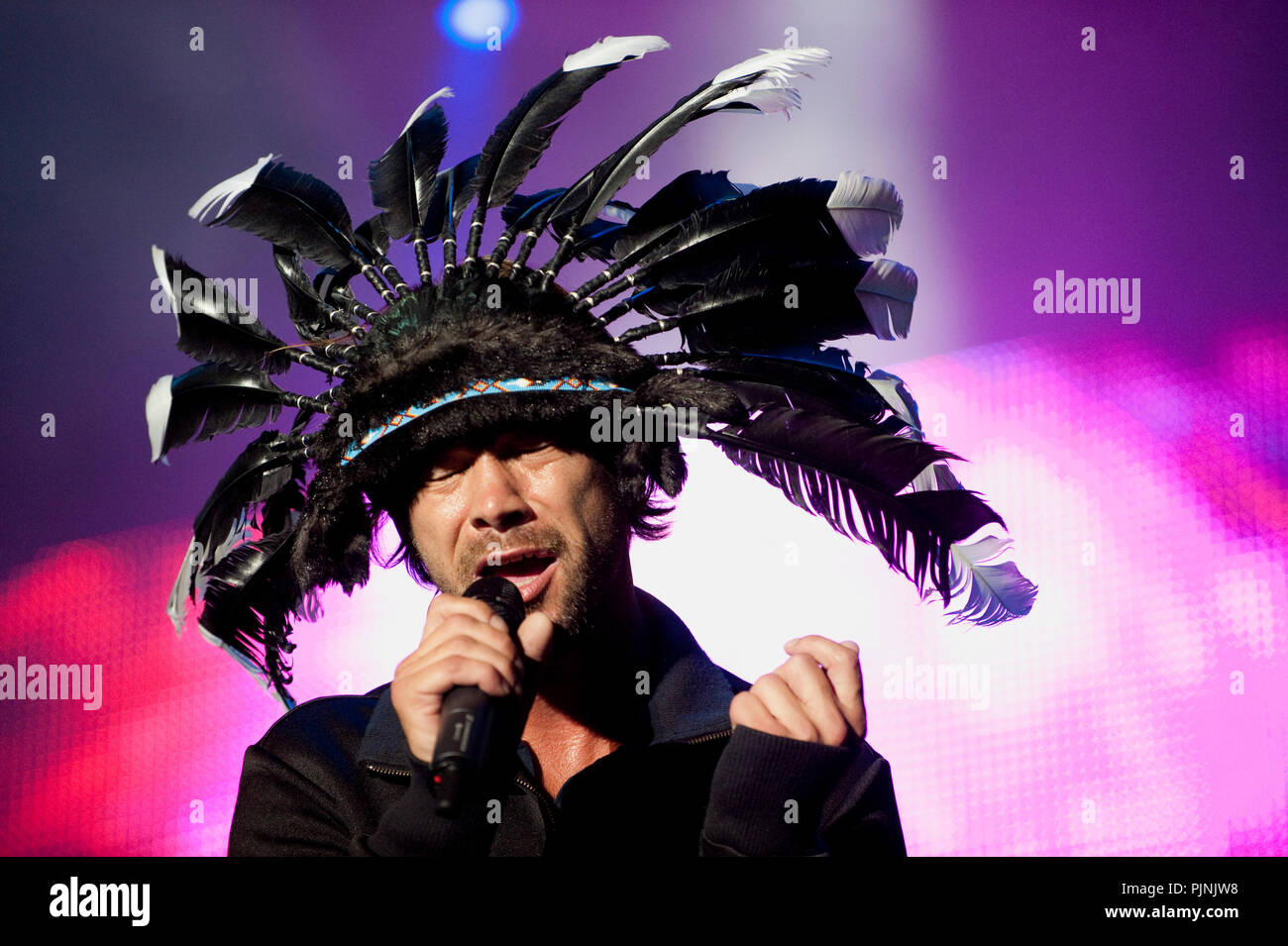 British jazz funk and acid jazz band Jamiroquai at the Suikerrock ...