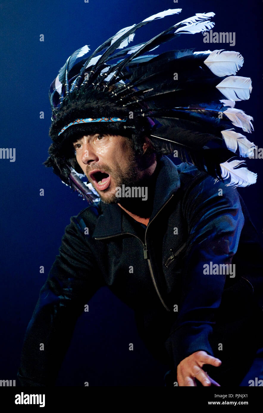 British jazz funk and acid jazz band Jamiroquai at the Suikerrock ...